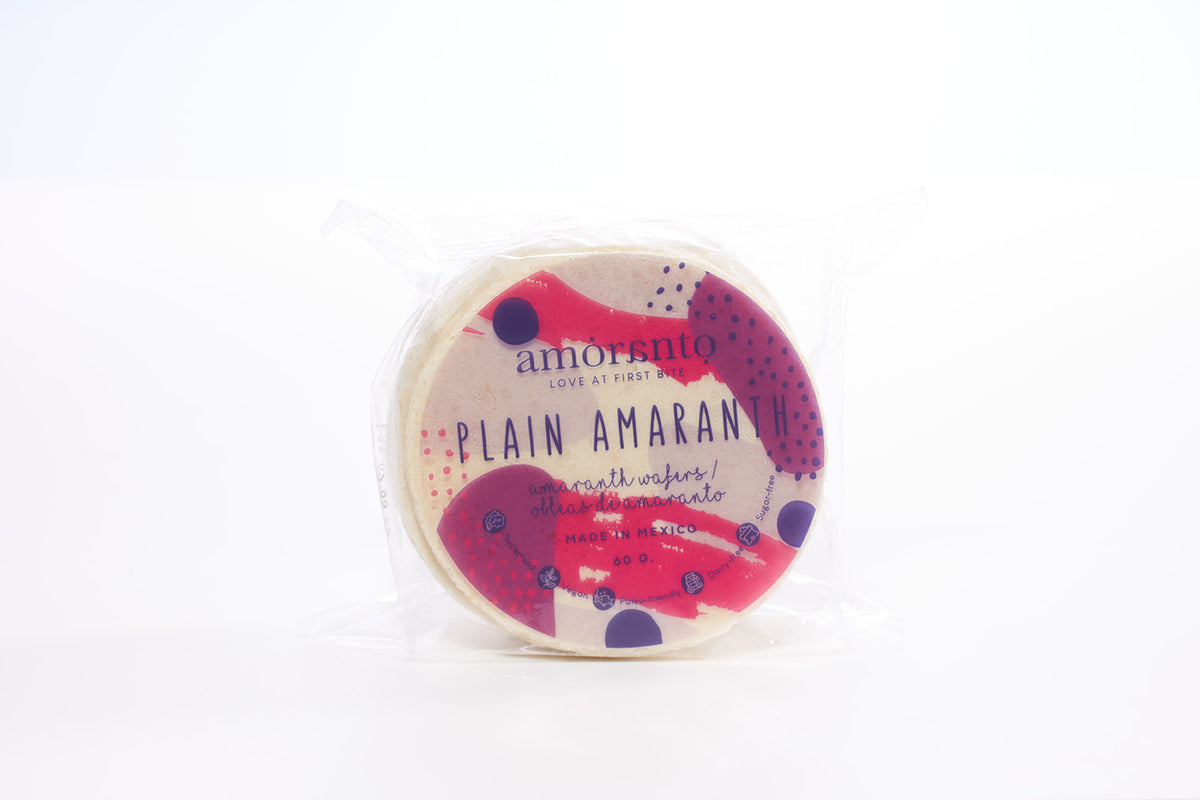 Plain amaranth wafers – Amoranto Snacks